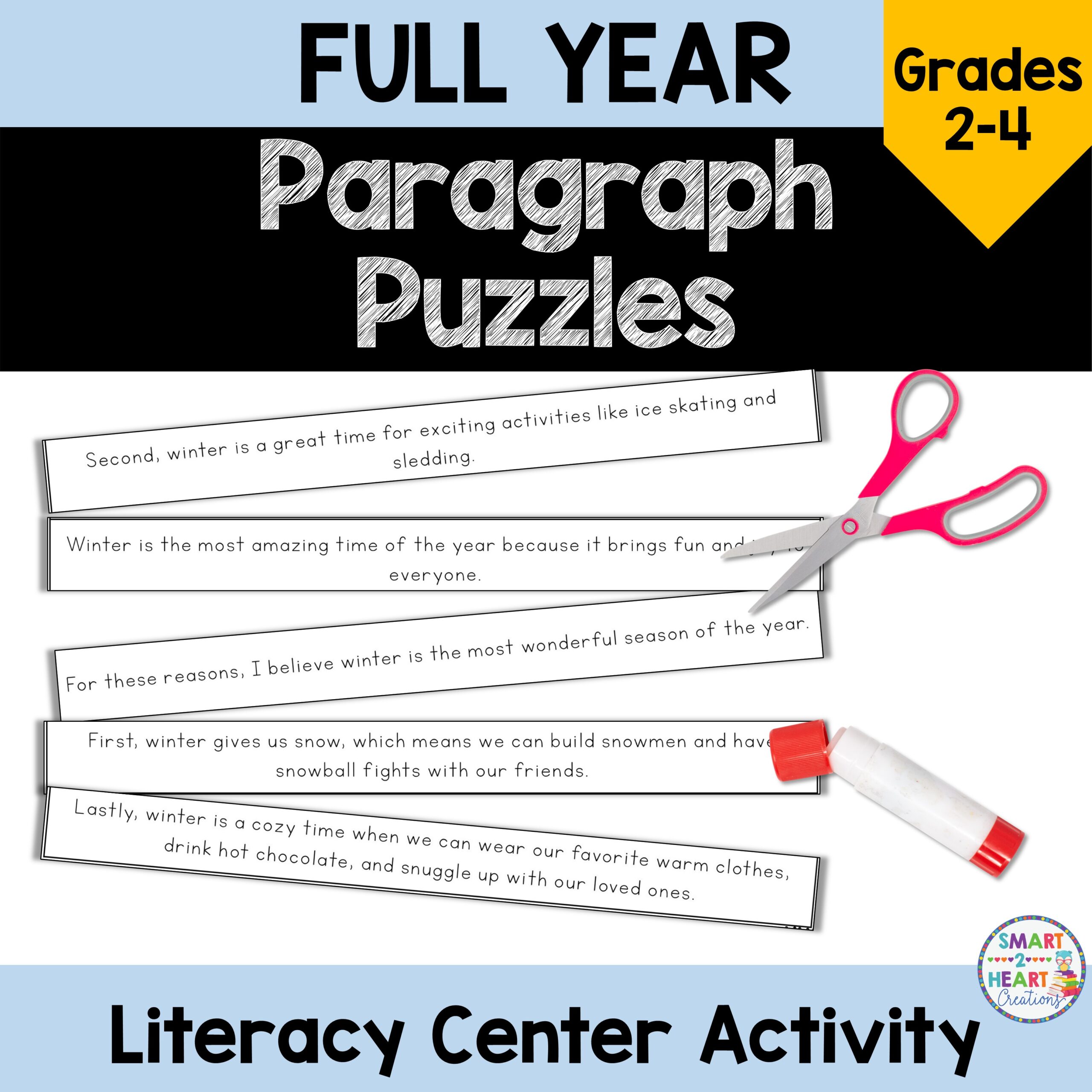 Making Writing Fun with Paragraph Puzzles! - Smart 2 Heart Creations